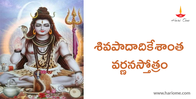 Shiva Padadi Keshanta Varnana Stotram | శివ పాదాది కేశాంత వర్ణన ...