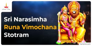 Sri Narasimha Runa Vimochana Stotram in English • Hari Ome